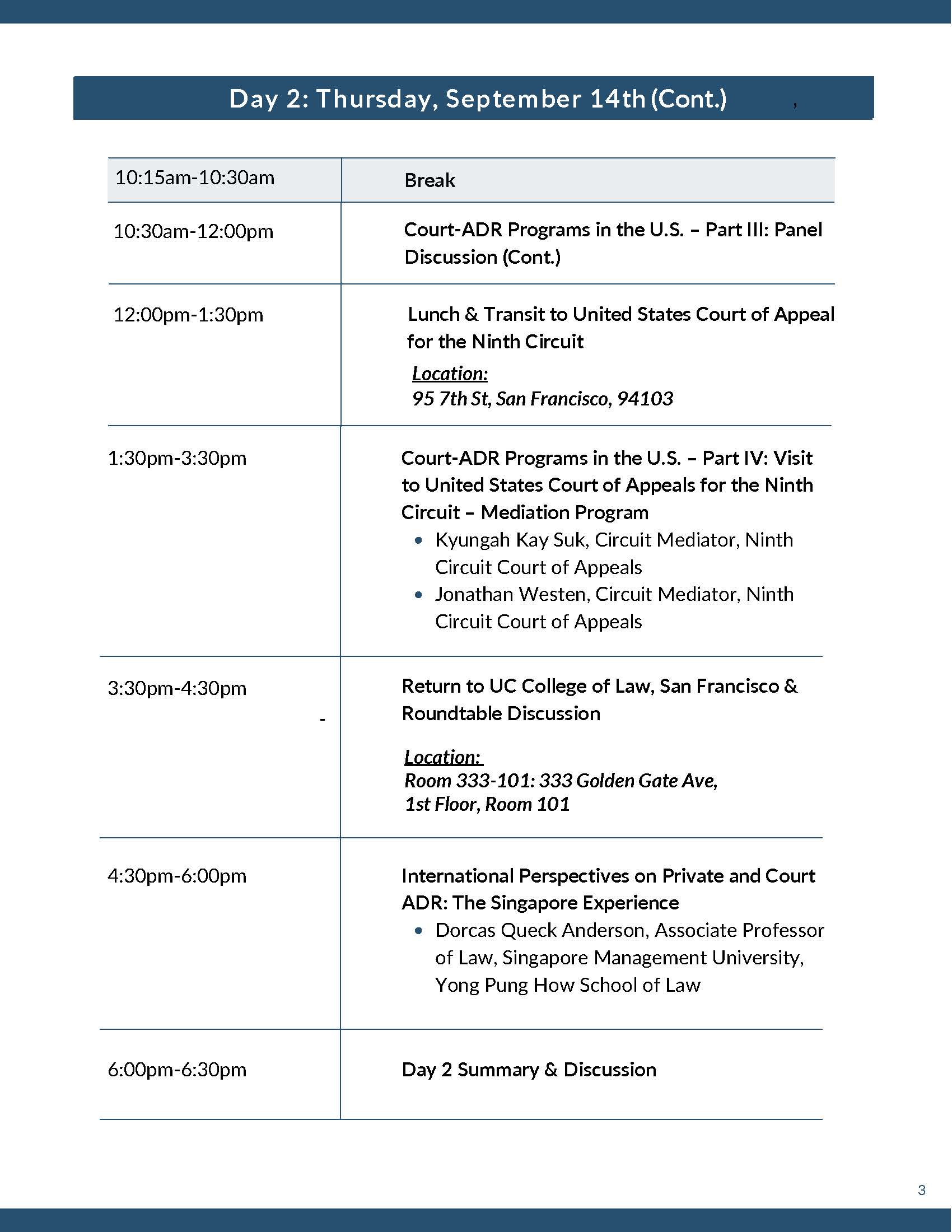 International Training Program: Promoting Mediation Through Private and ...