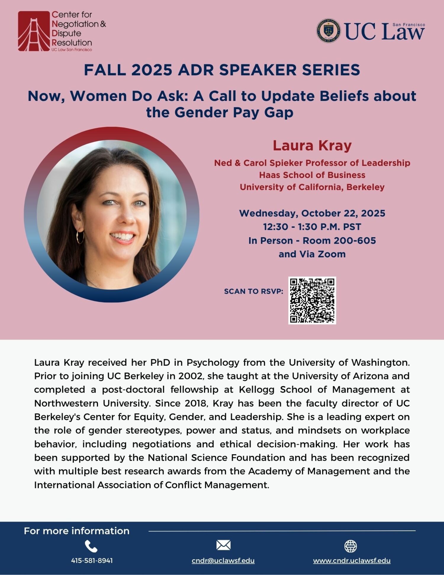 ADR Speaker Series - Now, Women Do Ask: A Call to Update Beliefs about ...